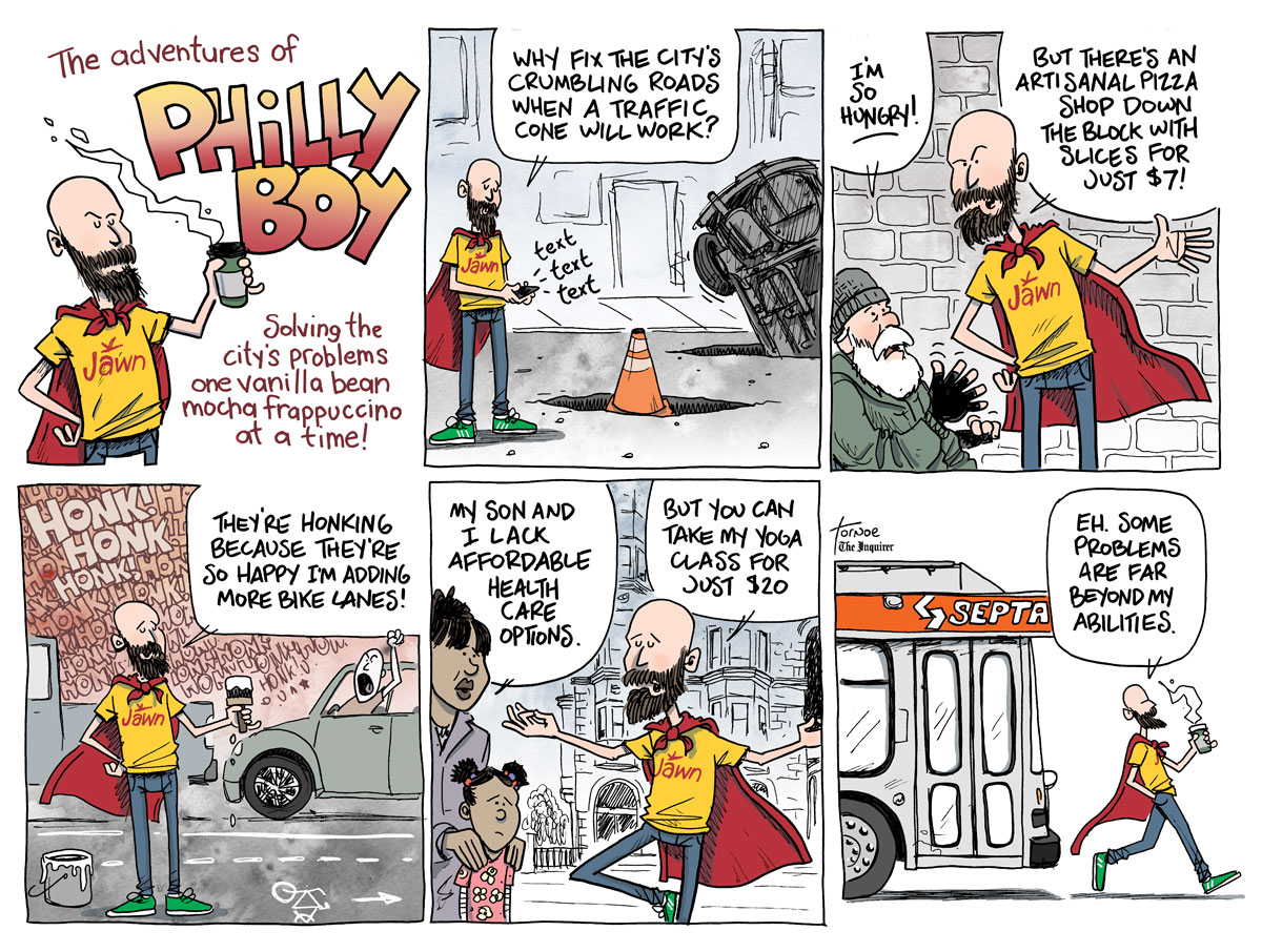 News cartoons for 2020: imagining a changing Philly and a changing world